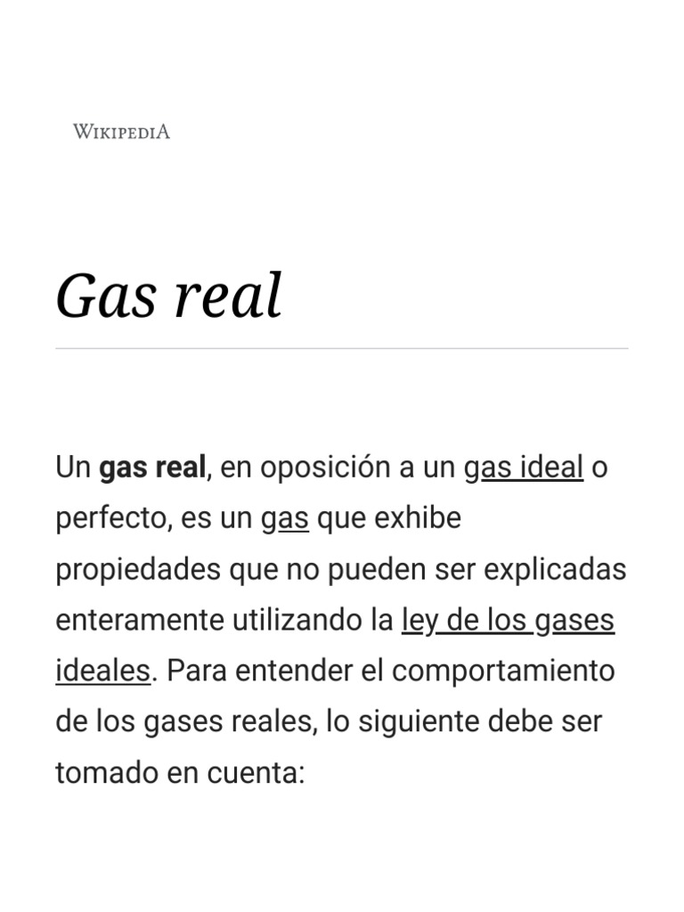 Gas Real - Wikipedia, La Enciclopedia Libre | Descargar gratis PDF ...