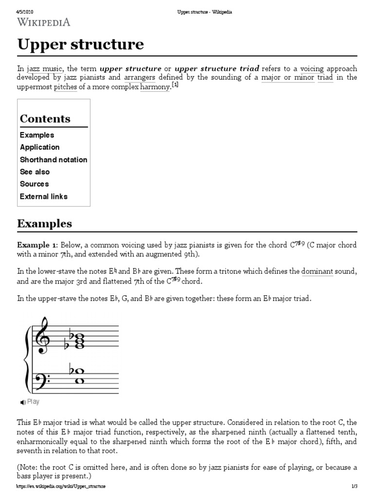 Upper Structure: Examples Application Shorthand Notation See Also ...