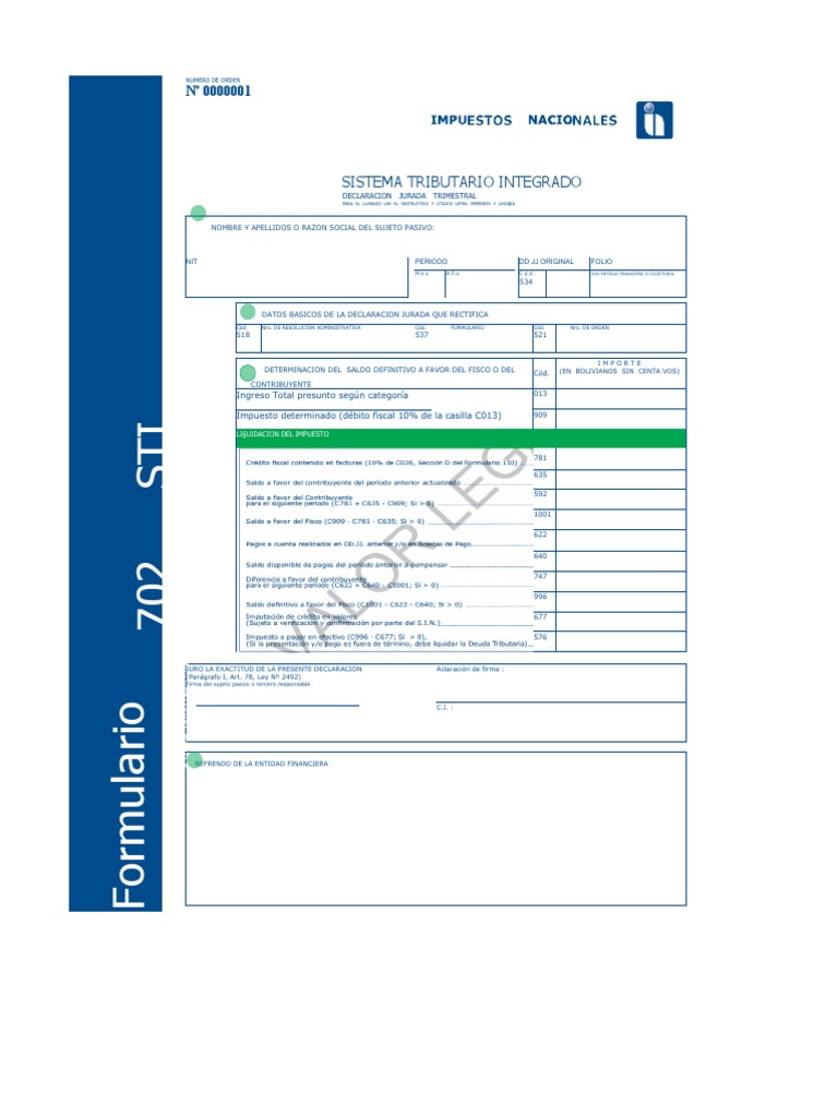 Form 702+excell | PDF | Impuestos | Servicios (economía)