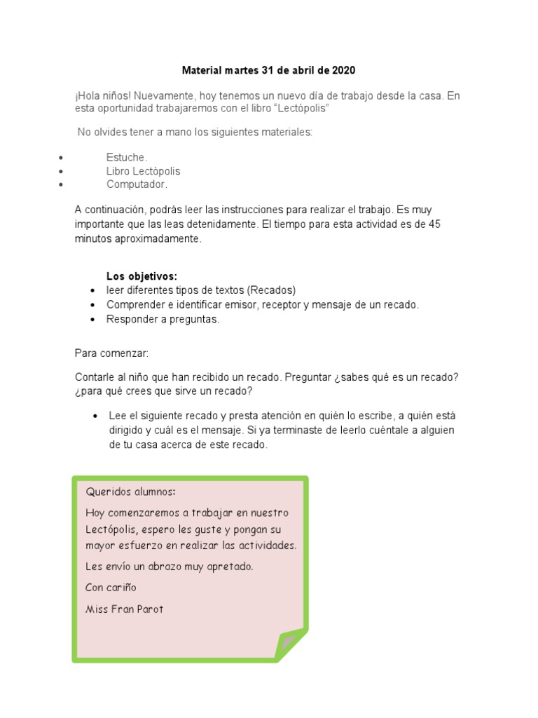 Actividades de Lectura para Niños | PDF | Libros
