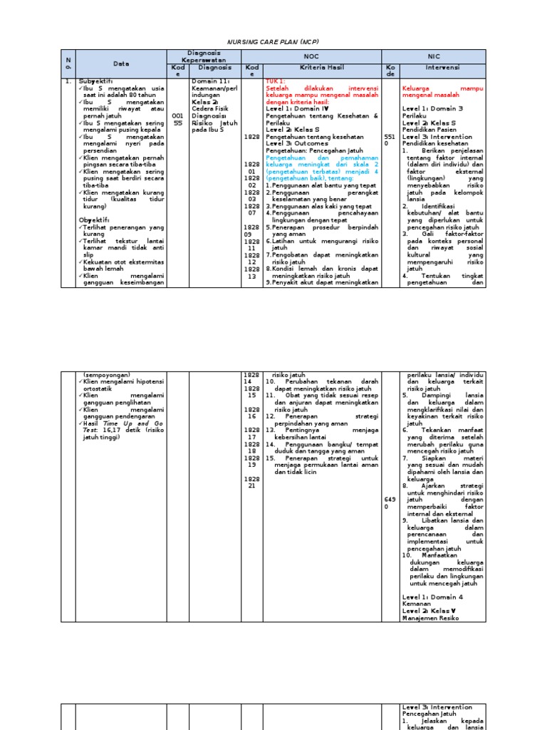 NCP Nanda NIC NOC | PDF