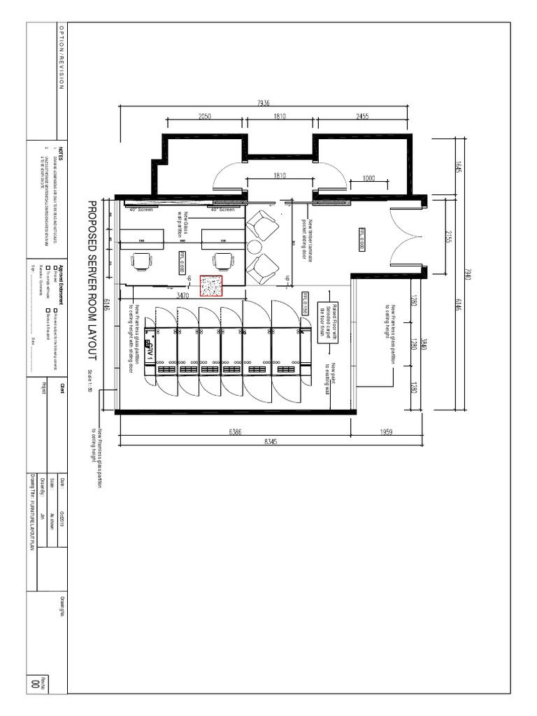 Server Room Layout Plan | PDF | Local Government Areas Of Queensland | Wall