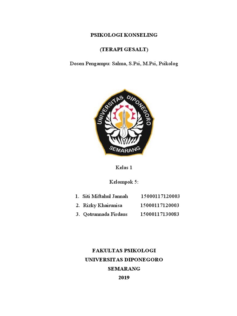 Terapi Gestalt | PDF