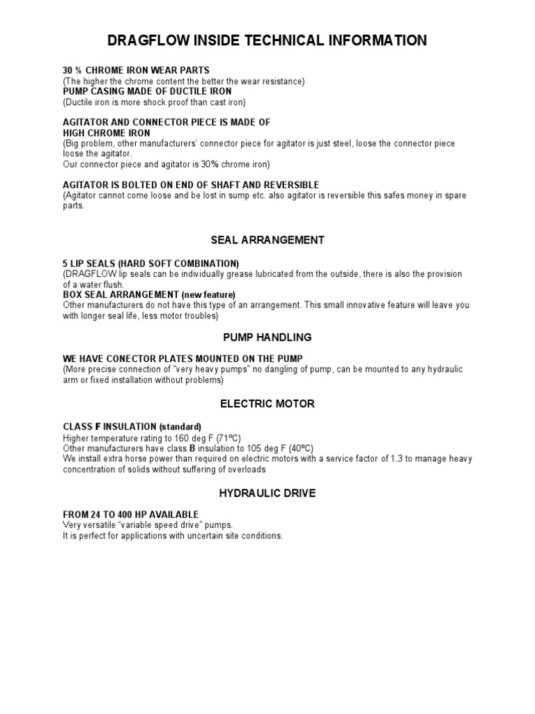 Dragflow Inside Technical Information | PDF | Electrical Connector | Pump
