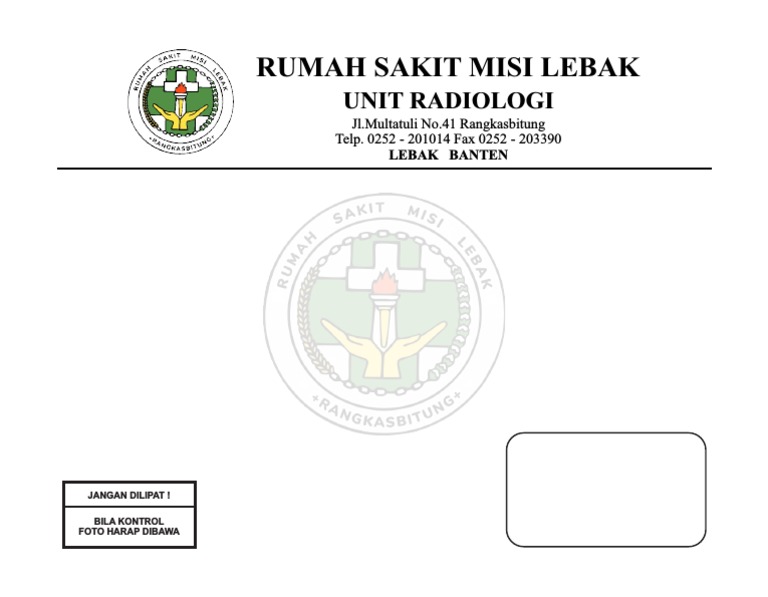 Amplop Radiologi OK | PDF