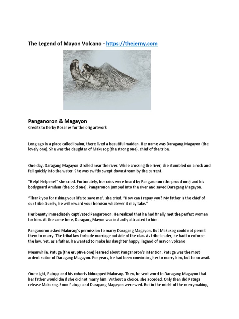 The Legend of Mayon Volcano | PDF