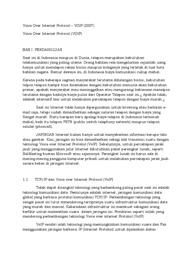 Materi Voip TLJ | PDF