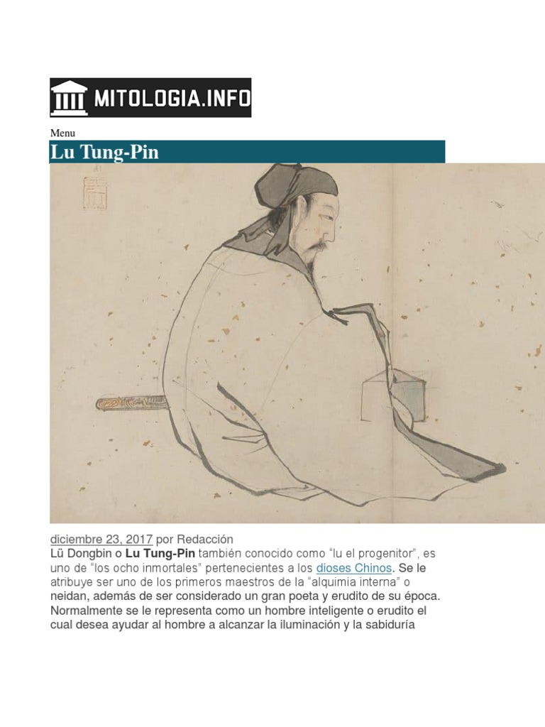 Lu Tung-Pin: El Inmortal del Taoísmo | PDF | Religión y creencia