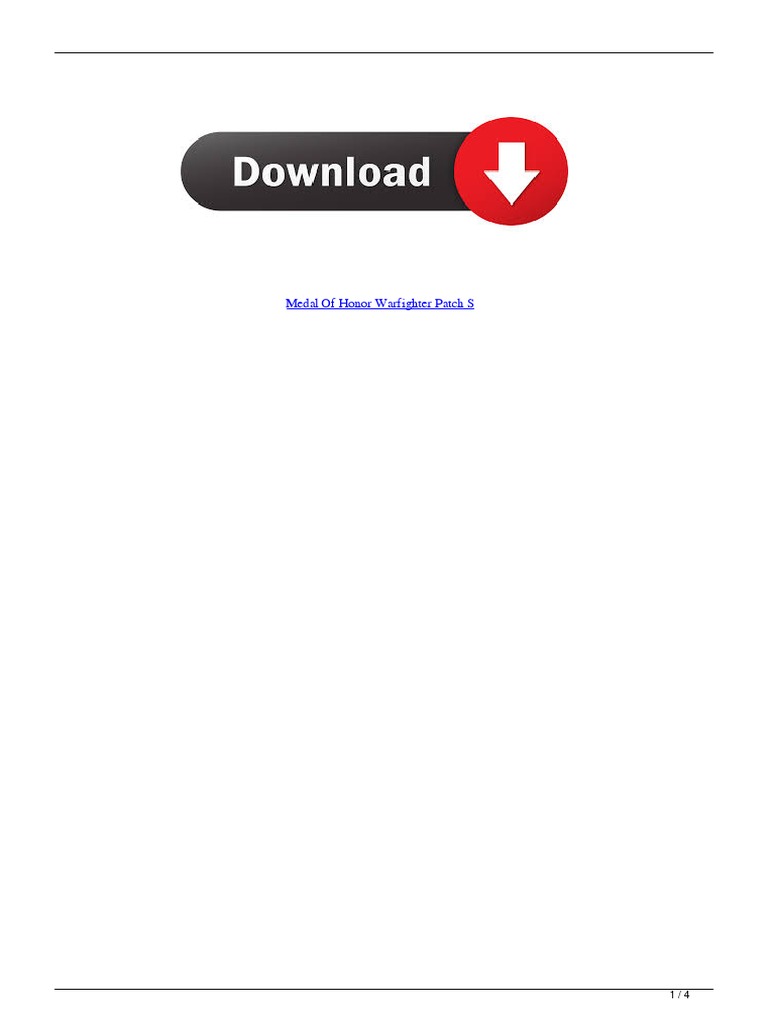 Medal of Honor Warfighter Patch S PDF | PDF | Video Game Gameplay | Leisure
