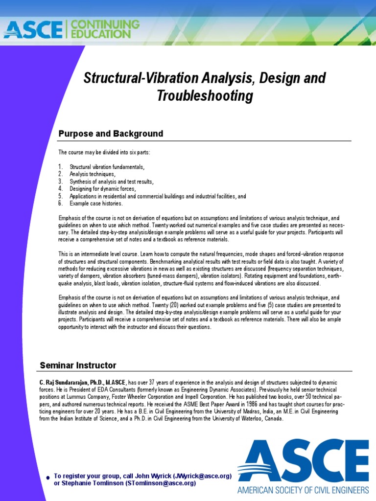 Structural-Vibration Analysis Design and Troubleshooting PDF | PDF ...