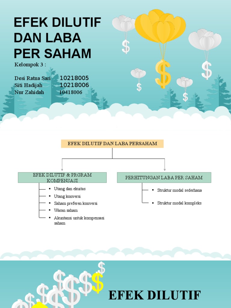 Efek Dilutif pada Laba Per Saham | PDF | Bisnis | Hukum