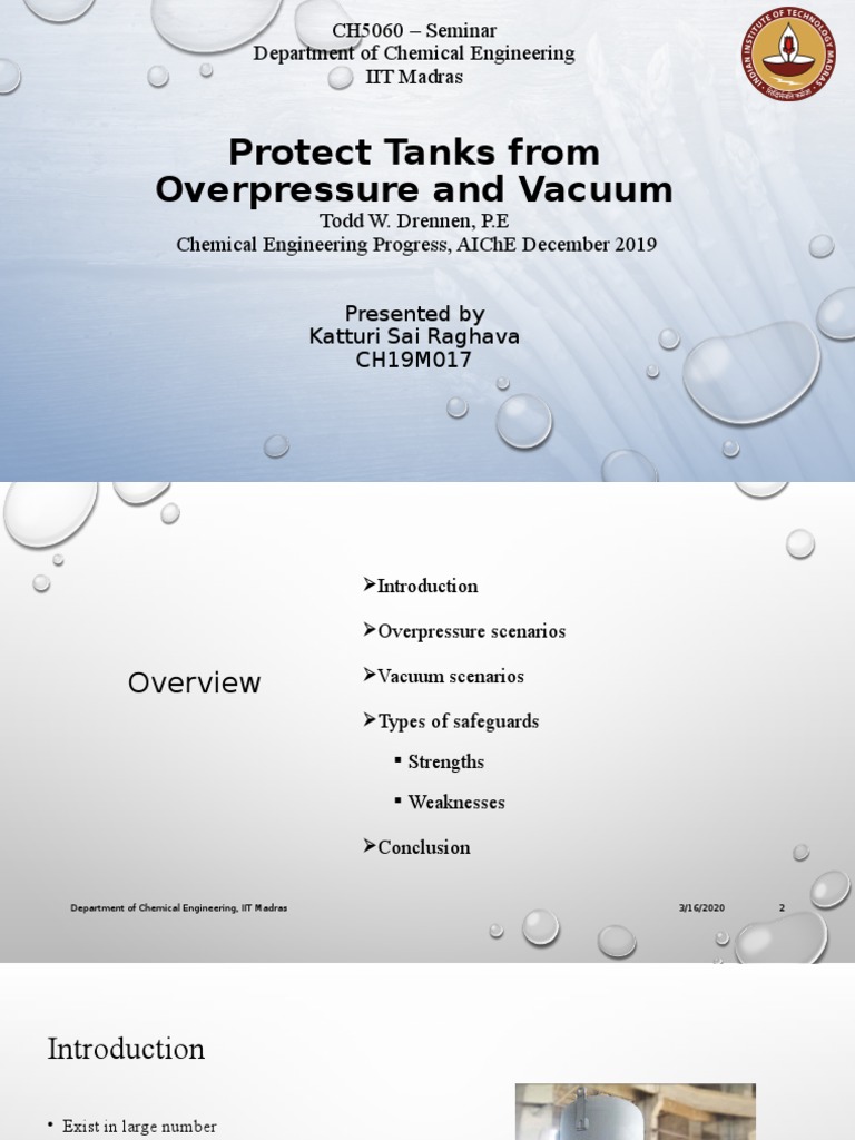 Safeguards for Tank Overpressure & Vacuum | PDF | Vacuum | Applied And ...
