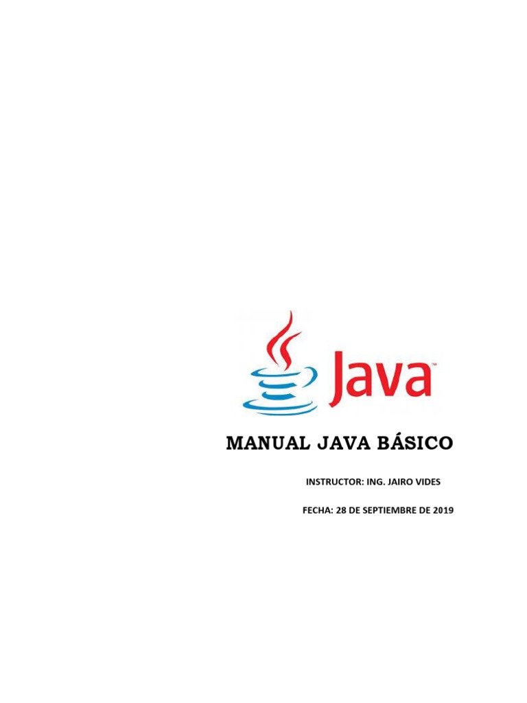Manual Java Básico | PDF | Java (lenguaje de programación) | Objeto ...