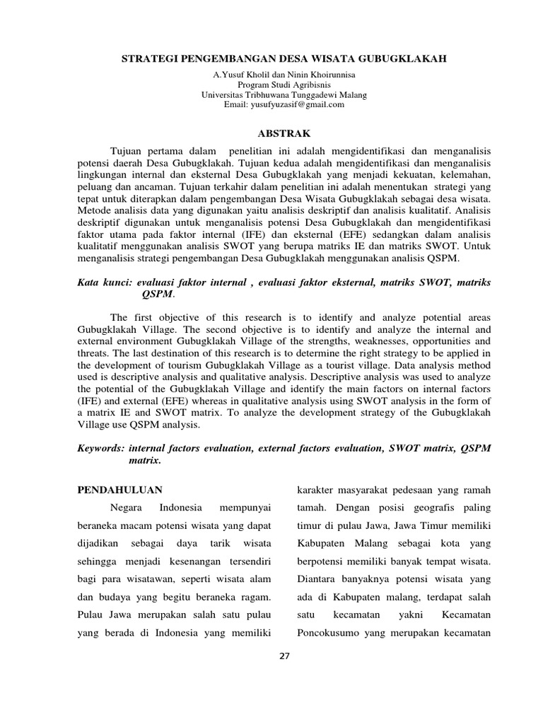 Matriks IE Sel 5 PDF | PDF