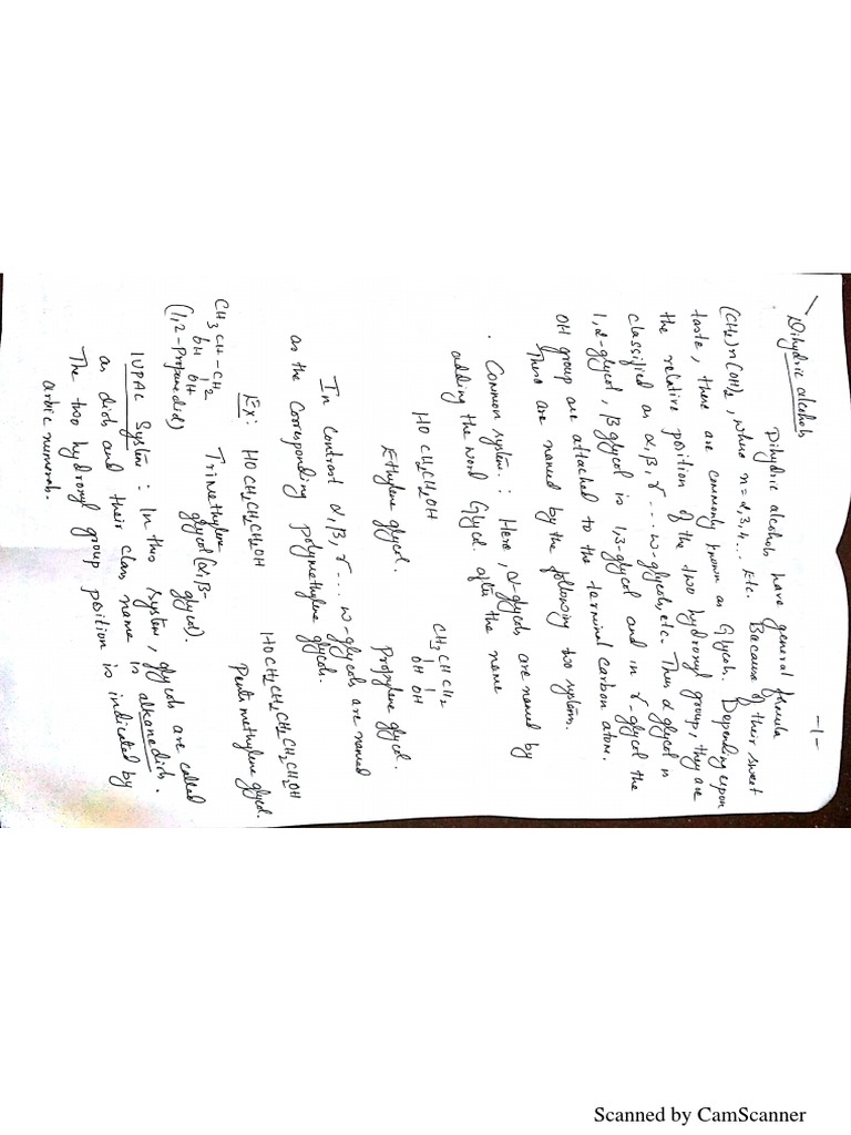 Trihydric Alcohols. | PDF