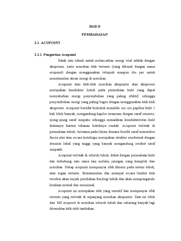 Panduan Lengkap Titik Acupoint | PDF | Kesehatan Holistik | Sains ...