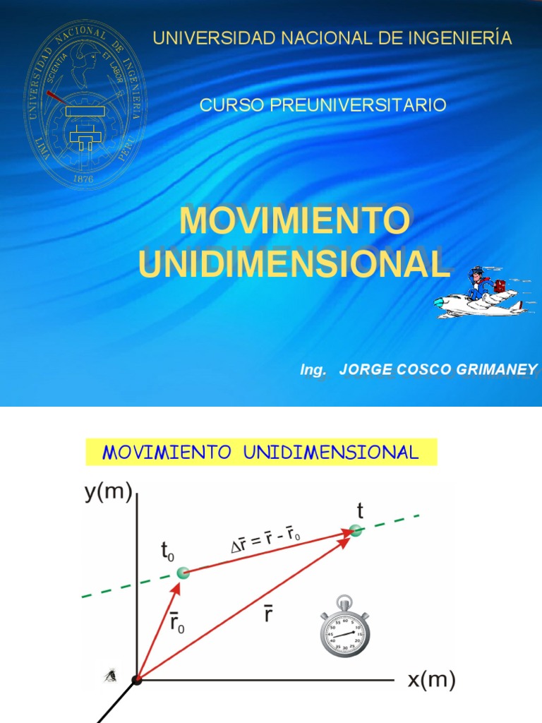 07 Movimiento Unidimensional | PDF