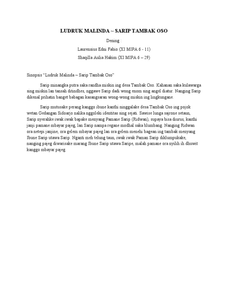 Tugas Ludruk Fix | PDF