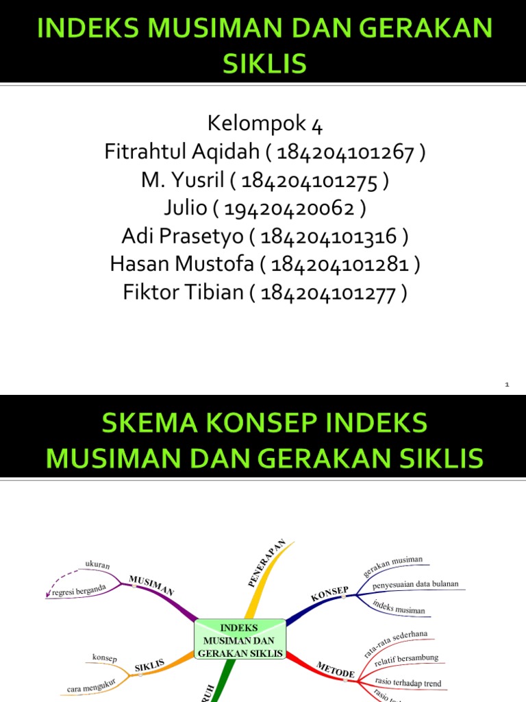 Indeks Musiman dan Metode Perhitungannya | PDF