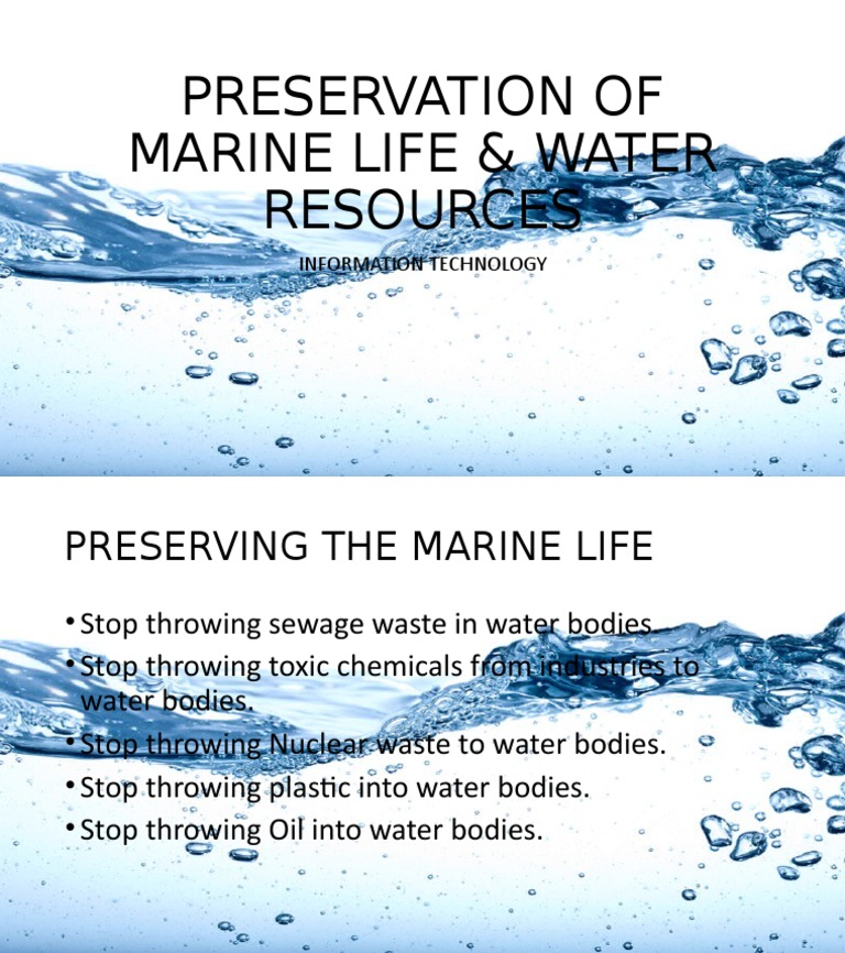 Protecting Marine Life & Water Resources | PDF | Technology & Engineering
