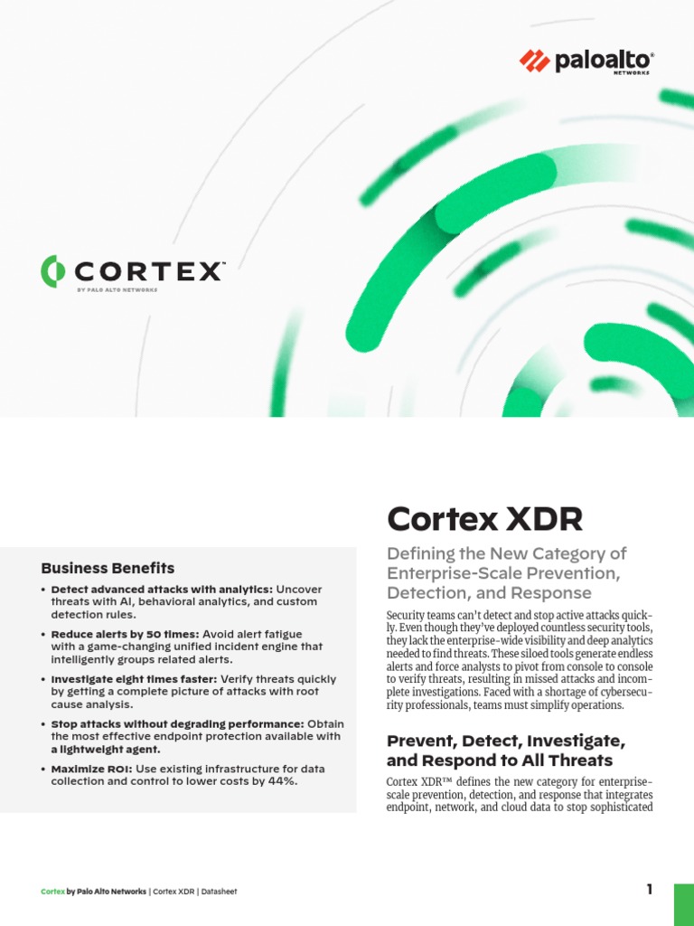 Cortex XDR: Defining The New Category of Enterprise-Scale Prevention ...