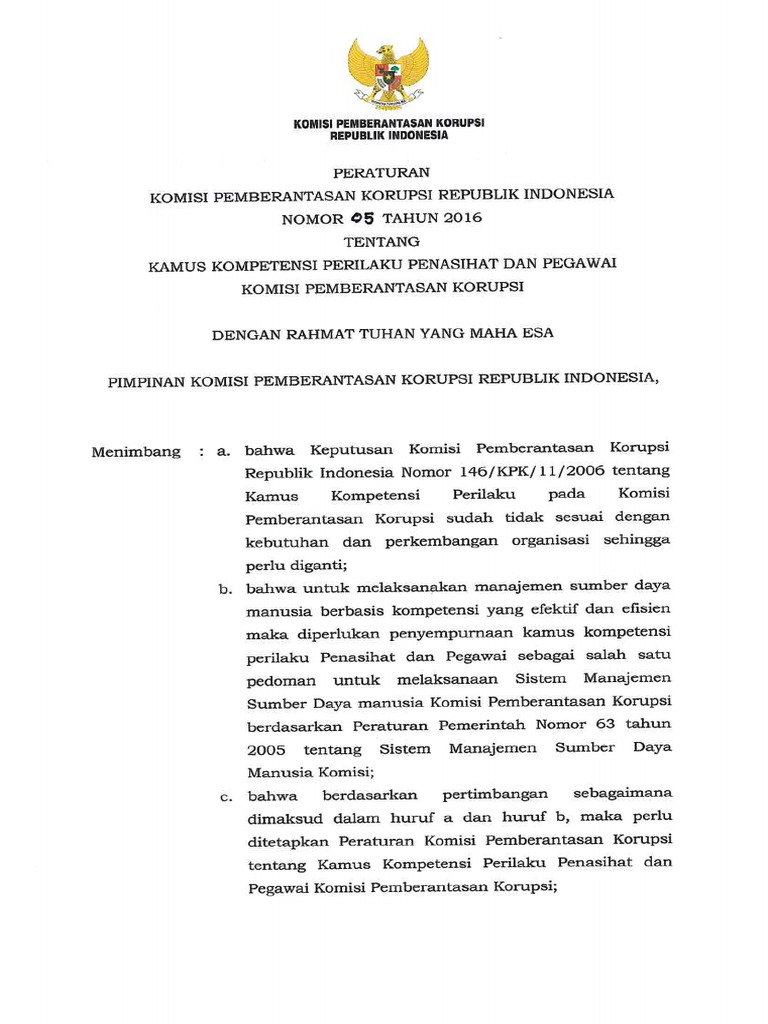 Kamus Kompetensi PDF | PDF