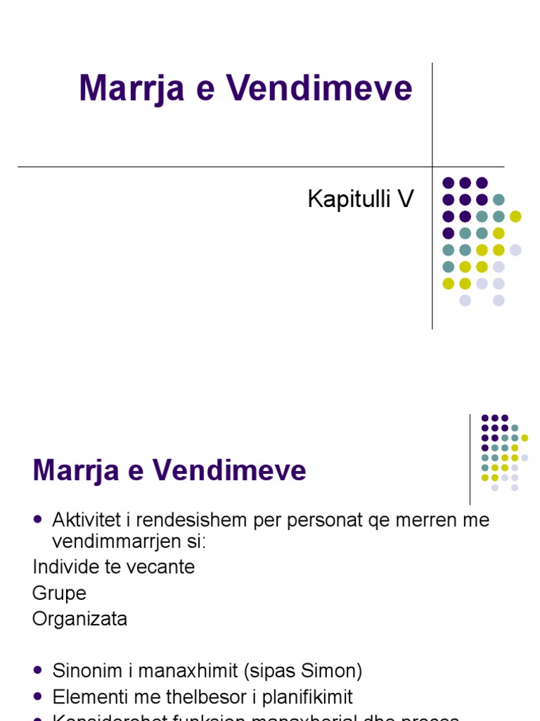 Marrja e Vendimeve | PDF