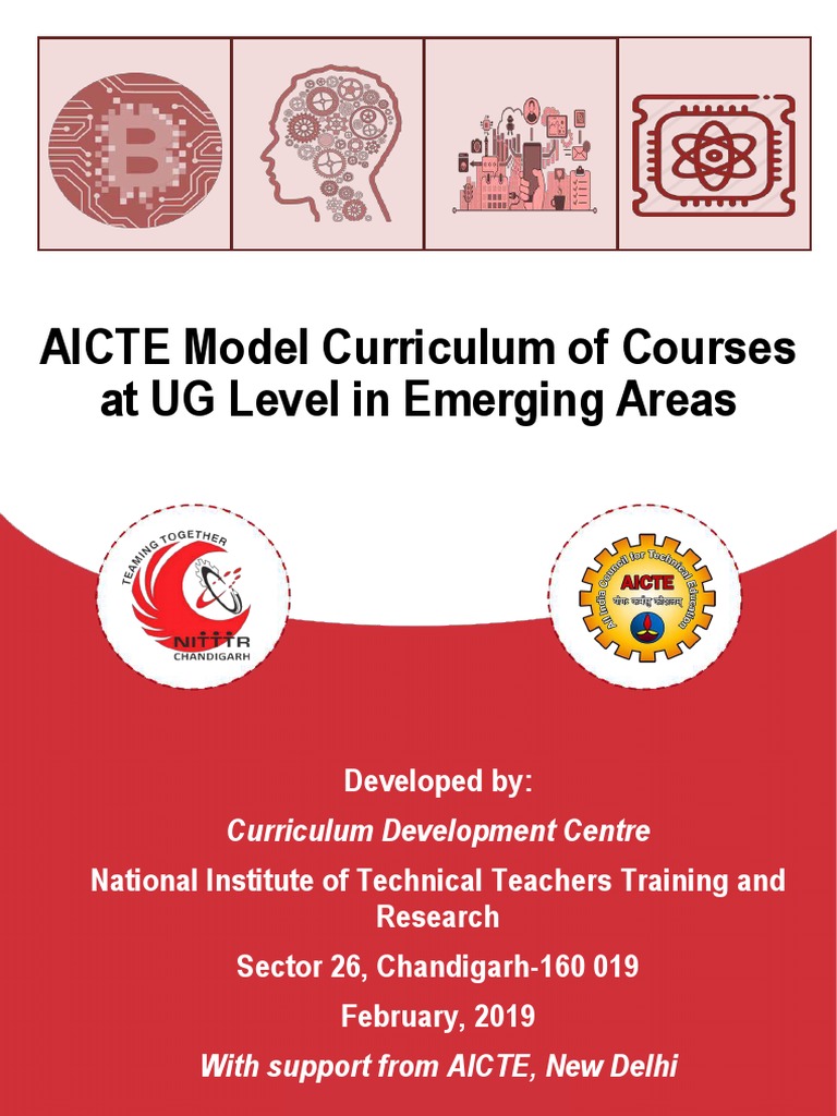 AICTE Model Curriculum of Courses at UG Level in Emerging Areas | PDF ...