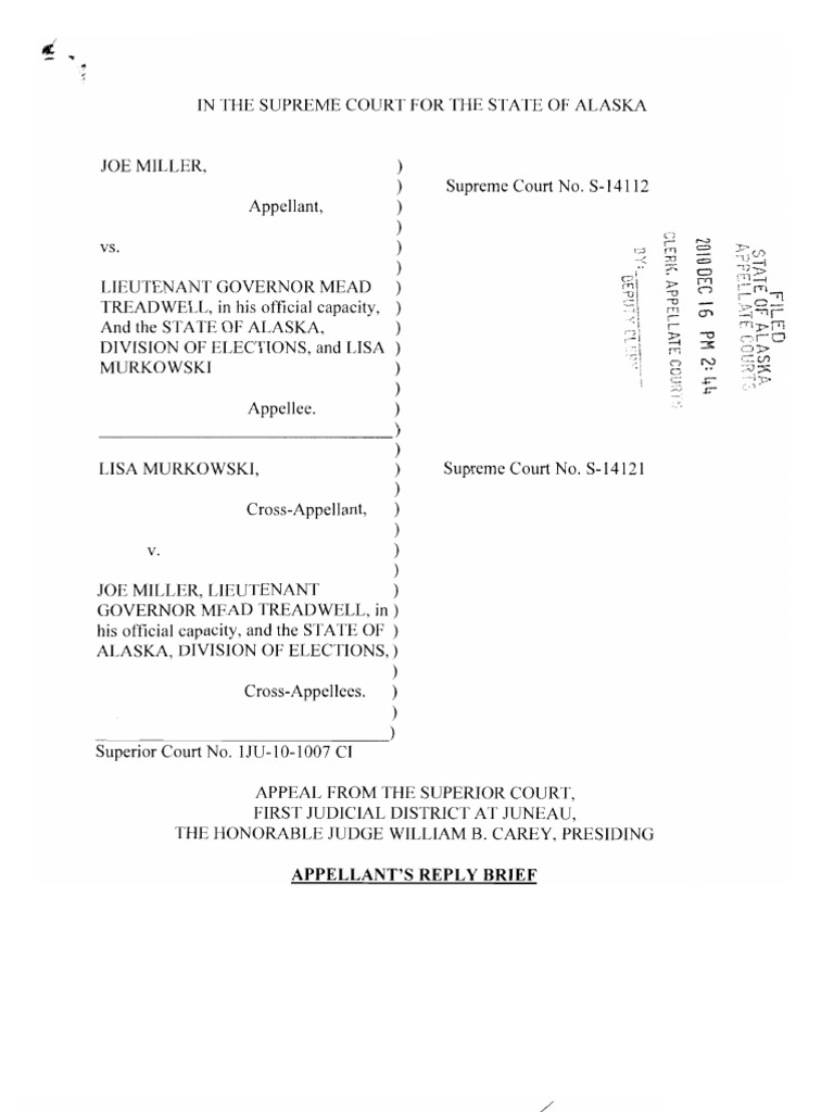 R-C:,r-O ..: Appellant'S Reply Brief | PDF | Voting | U.S. State