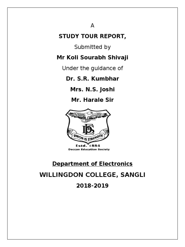 Study Tour Report,: Willingdon College, Sangli | PDF | Sugarcane | Steam