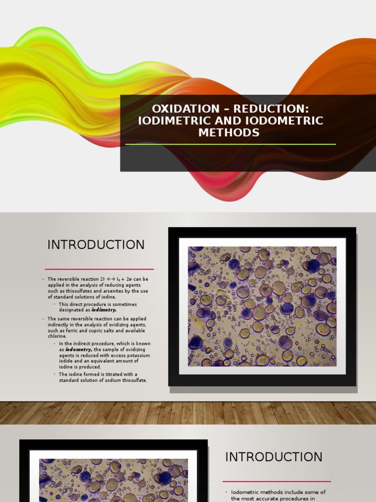 Iodimetry and Iodometry | PDF | Analytical Chemistry | Materials