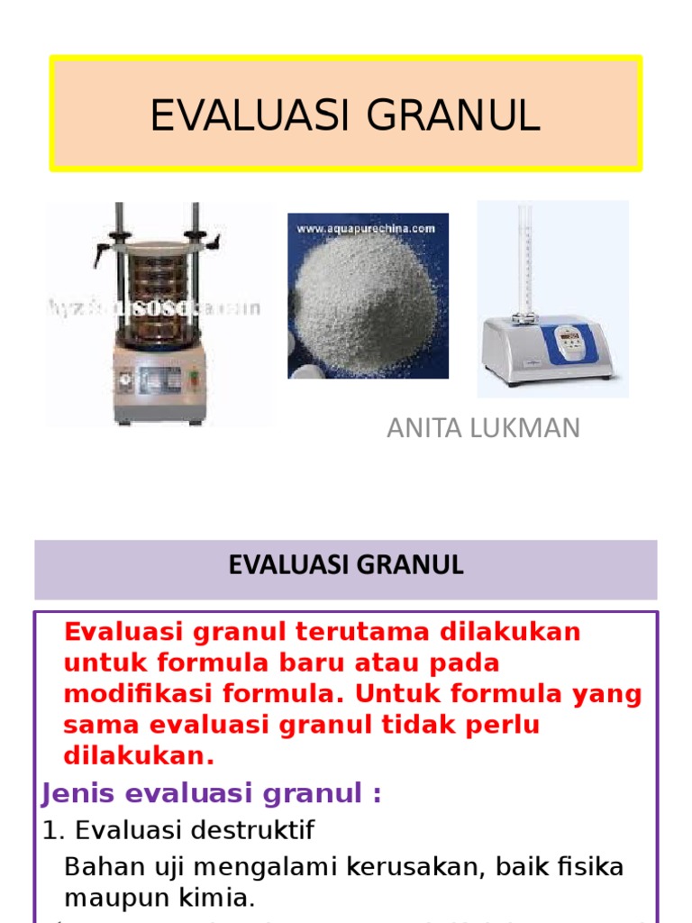 Evaluasi Granul | PDF