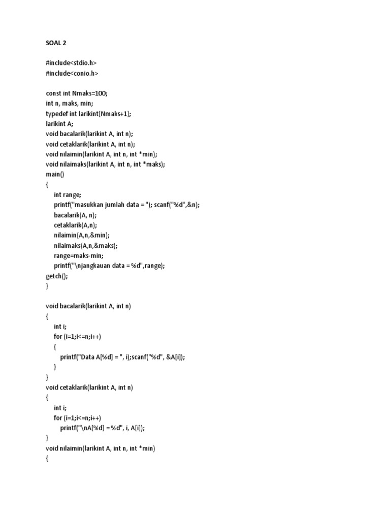 Soal Larik | PDF | Programming Paradigms | Object Oriented Programming