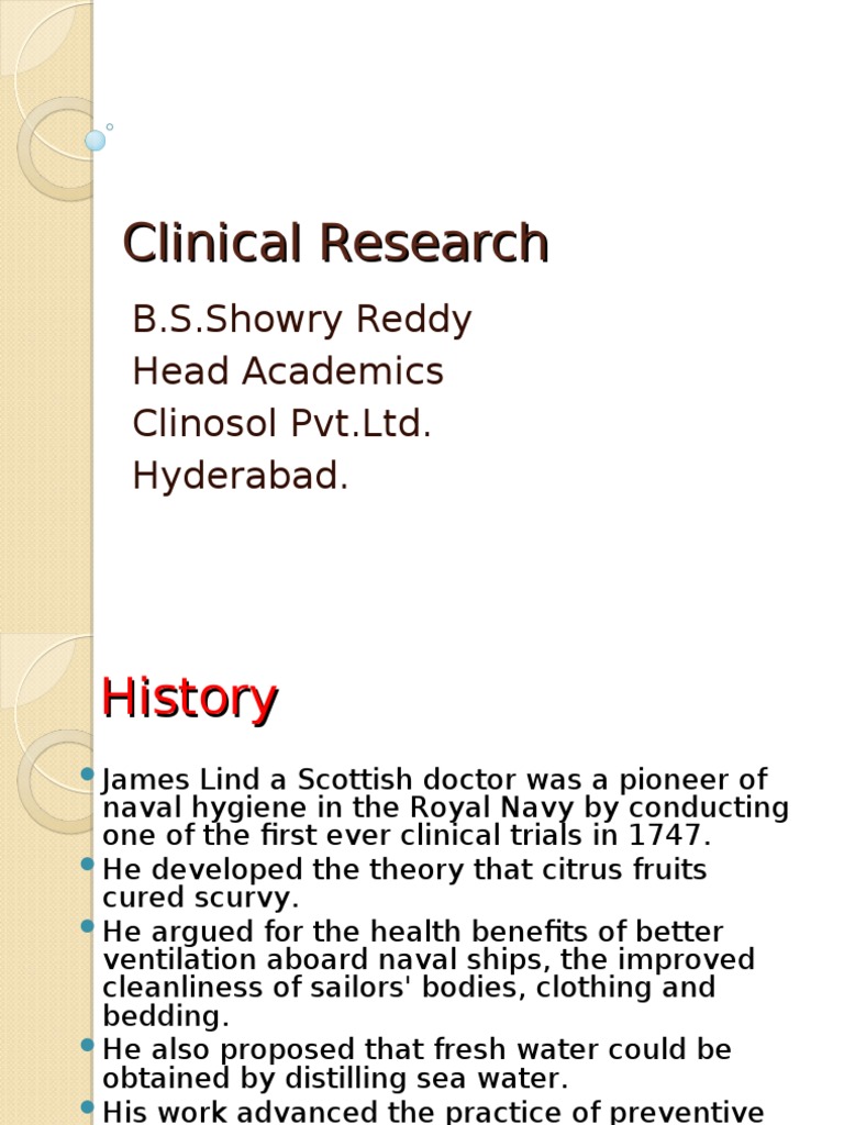 Clinosol Clinical Research | PDF | Phases Of Clinical Research ...
