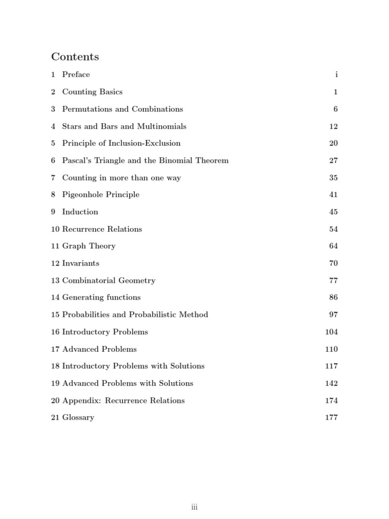Combinatorial Problems And Solutions Pdf Teaching Methods Materials