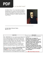 Analyzing Patrick Henry's Persuasive Rhetoric | PDF | Rhetoric | Argument