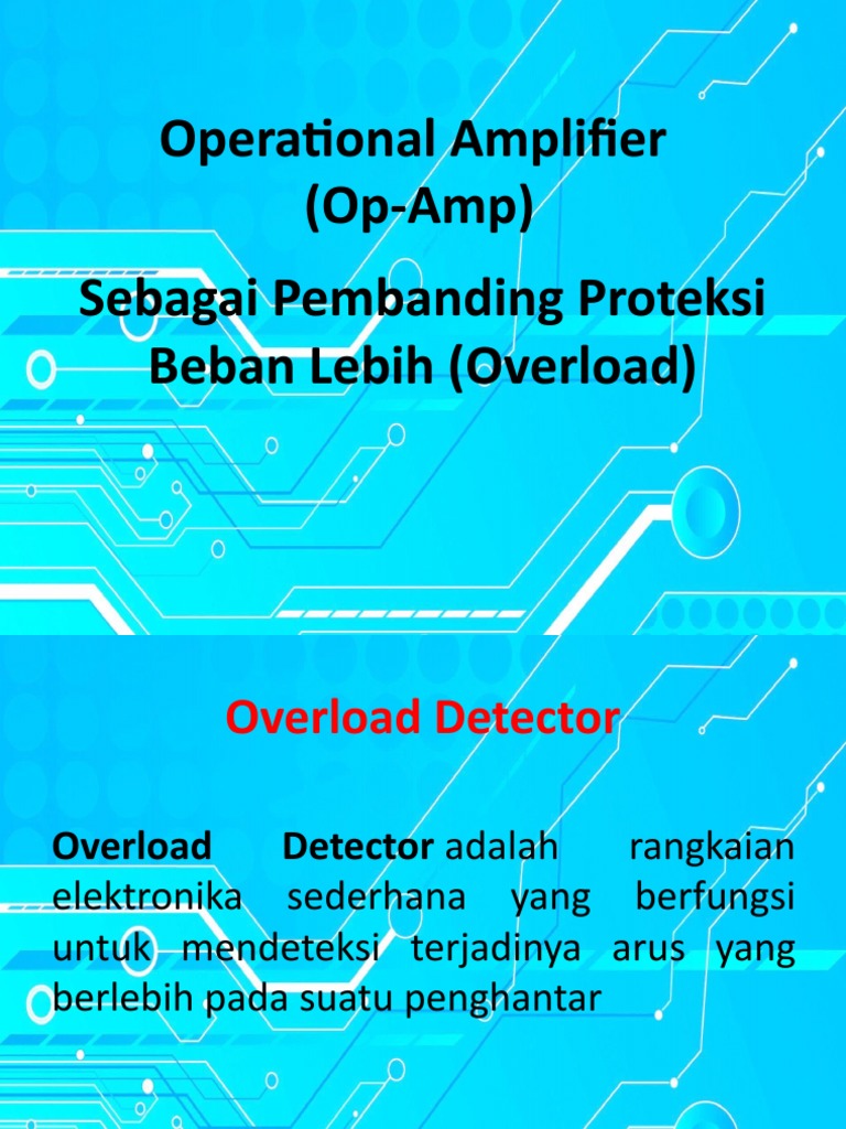 Rangkaian Overload Detector Menggunakan Operational Amplifier | PDF