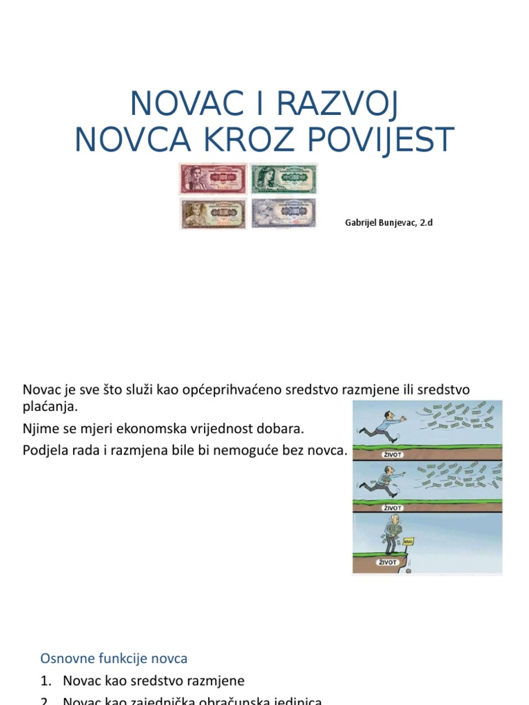 Novac I Razvoj Novca Kroz Povijest | PDF