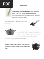 Classifications of Kitchen Equipments | PDF | Kitchen Utensil | Kitchen