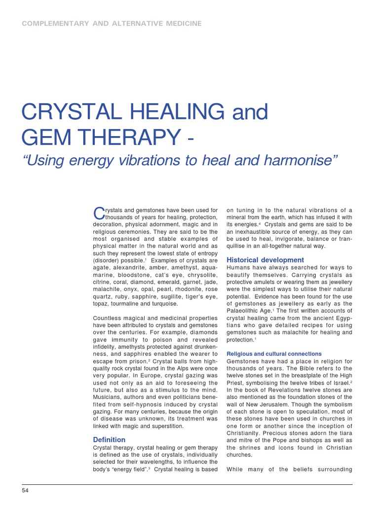 Brief Crystal Healing Guide | PDF | Gemstone | Quartz