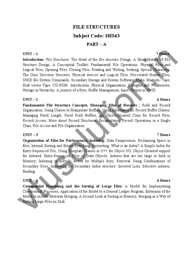 File Structures for ISE Students | PDF | Hard Disk Drive | Computer Data Storage