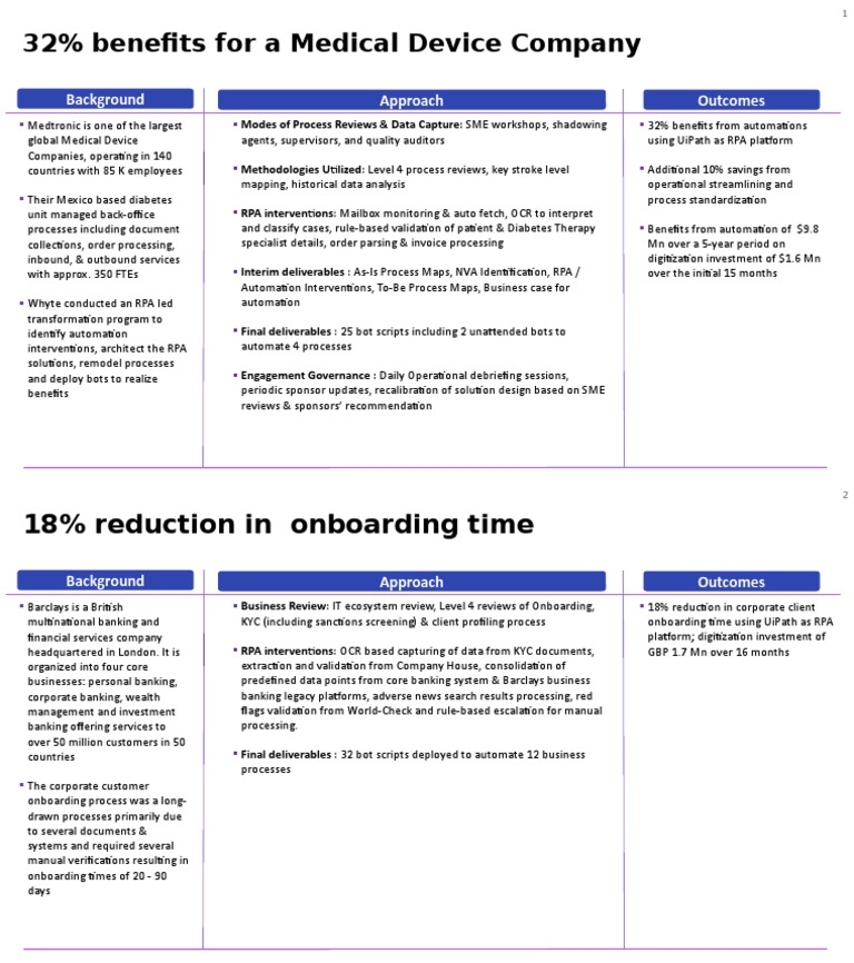 RPA Case Study 1 | PDF | Business | Banking