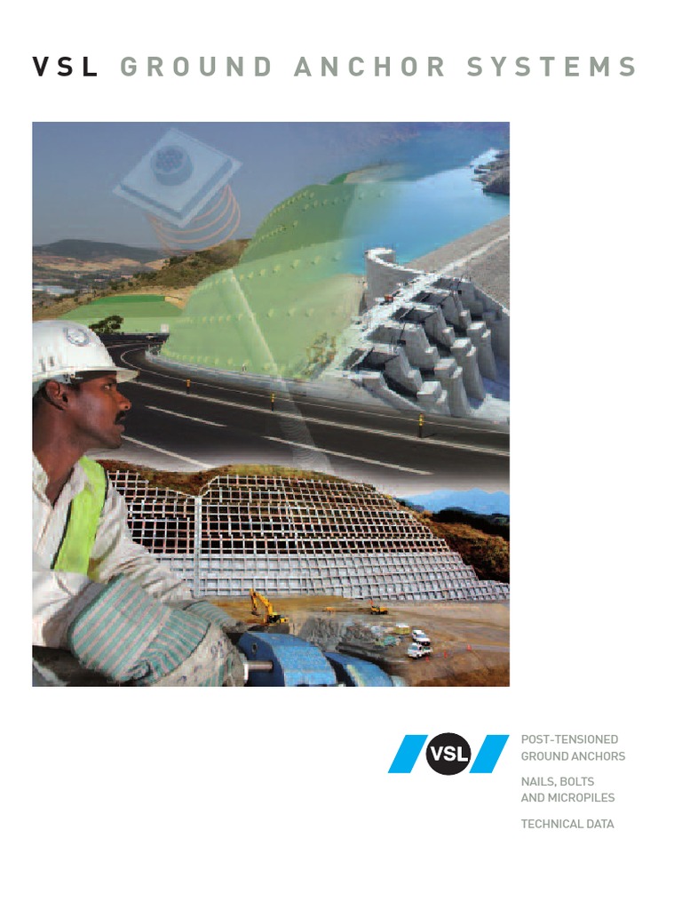VSL Ground Anchors EN PDF | PDF | Deep Foundation | Prestressed Concrete