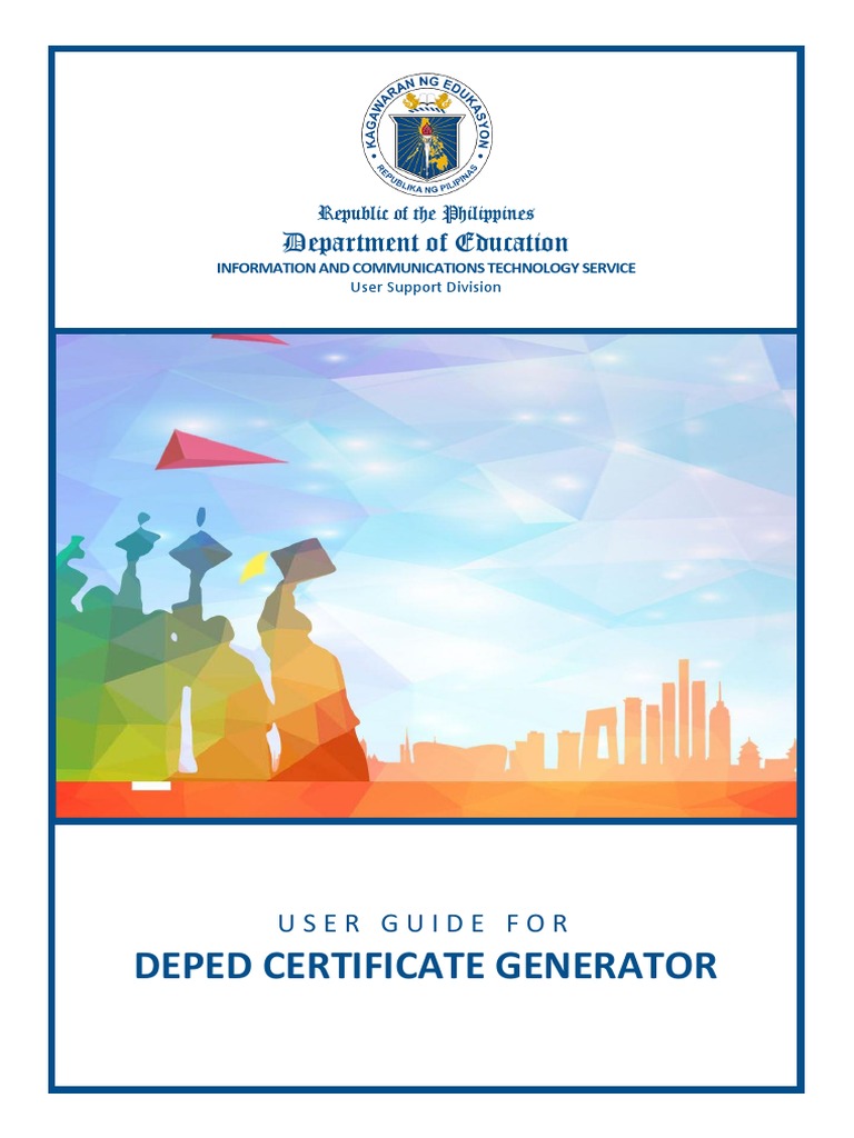 DepEd Certificate Generator User Guide | PDF | Computer File | Menu ...
