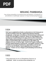 Timeline - Kasaysayan NG Wika | PDF