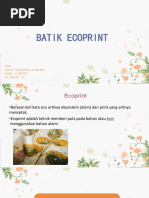 Materi Workshop Ecoprint (Teknik Pounding) | PDF