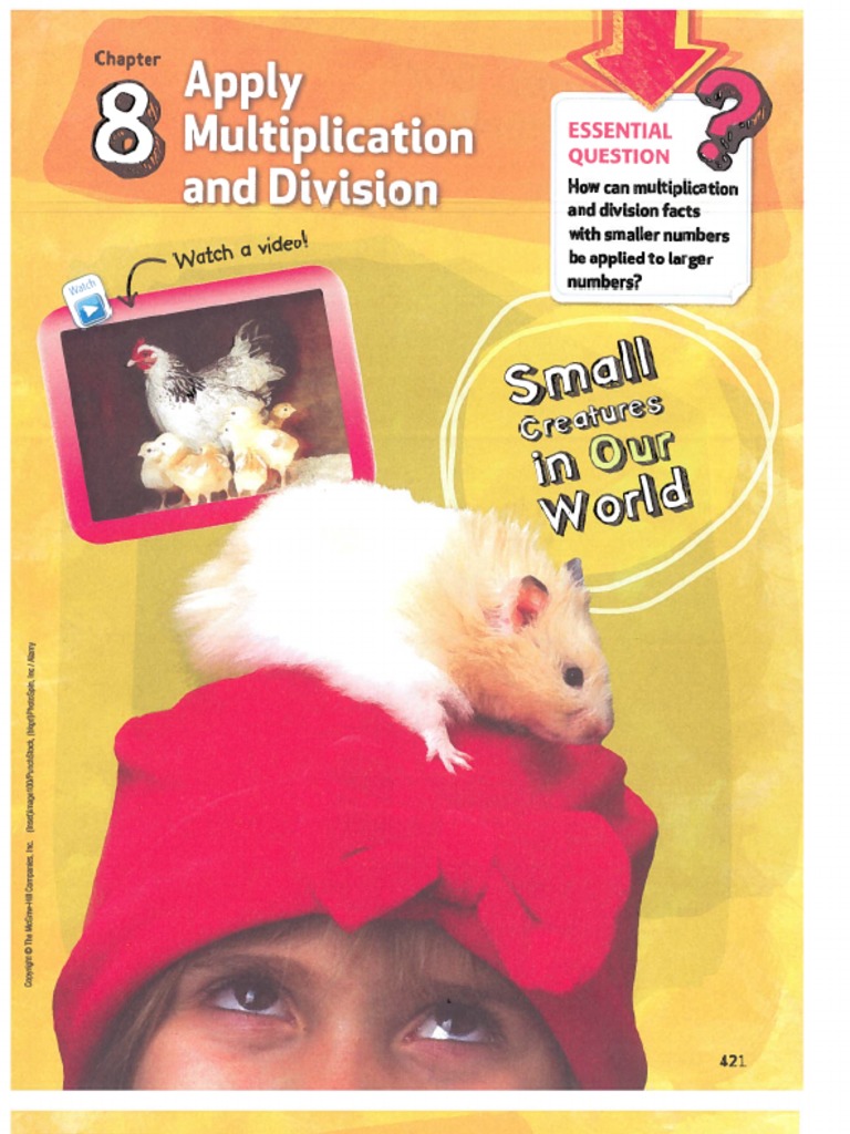 3 My Math Chapter 8 Apply Multiplication and Division | PDF