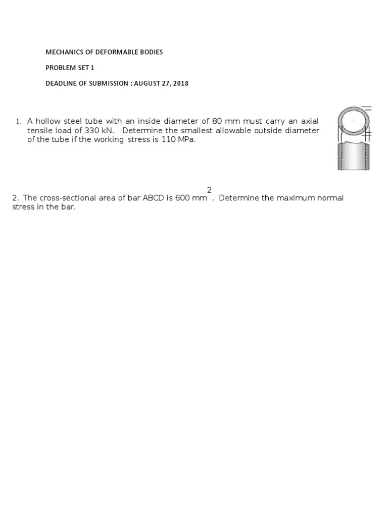 Engineering Mechanics Problem Set | PDF