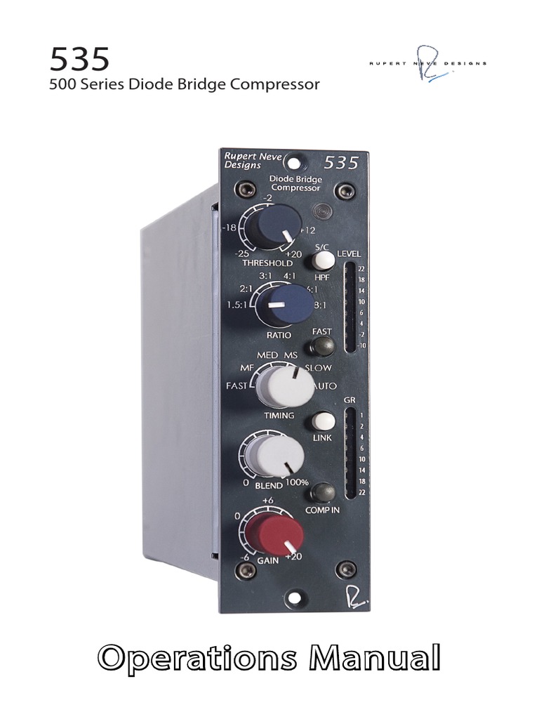 500 Series Diode Bridge Compressor Guide | PDF | Signal Processing ...