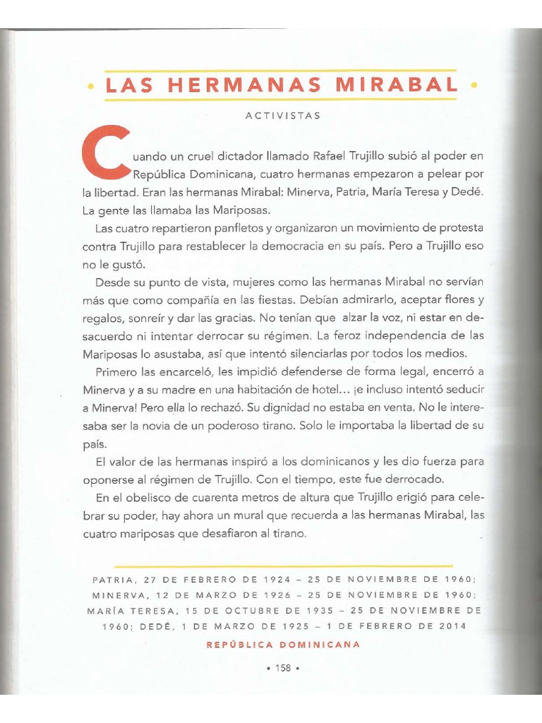 Las Hermanas Mirabal | PDF